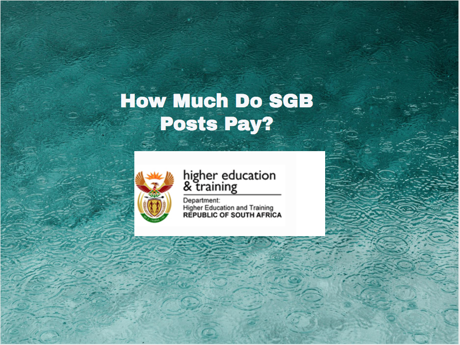 How Much Do SGB Posts Pay? - TVET Colleges 2026